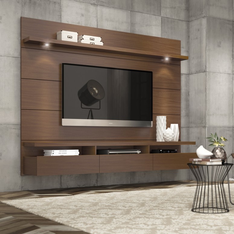 A floating TV console – Interior Era